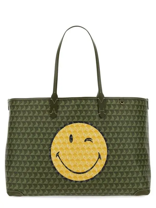 Anya Hindmarch I Am A Plastic Bag Tote Wink' Bag In Military